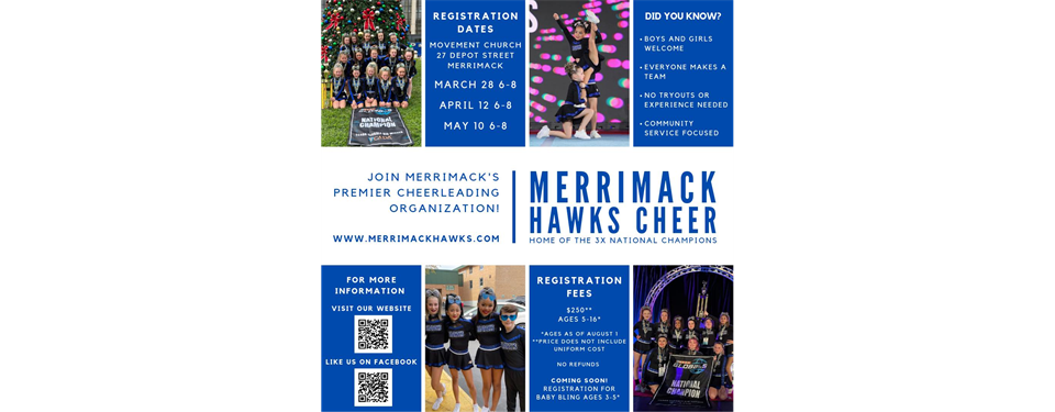 Merrimack Hawks Cheerleading > Home